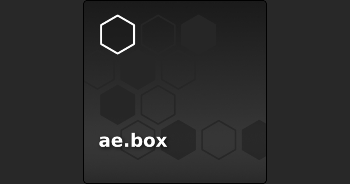 ae.box - Profile | .box